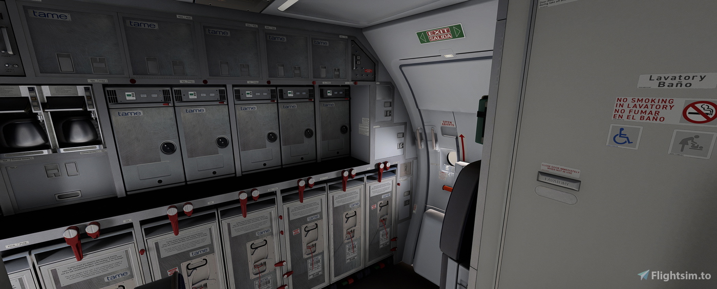 TAME HC-CGW | 2008 Fuselage/Cabin in 8k for Fenix Simulation A320v2 for ...