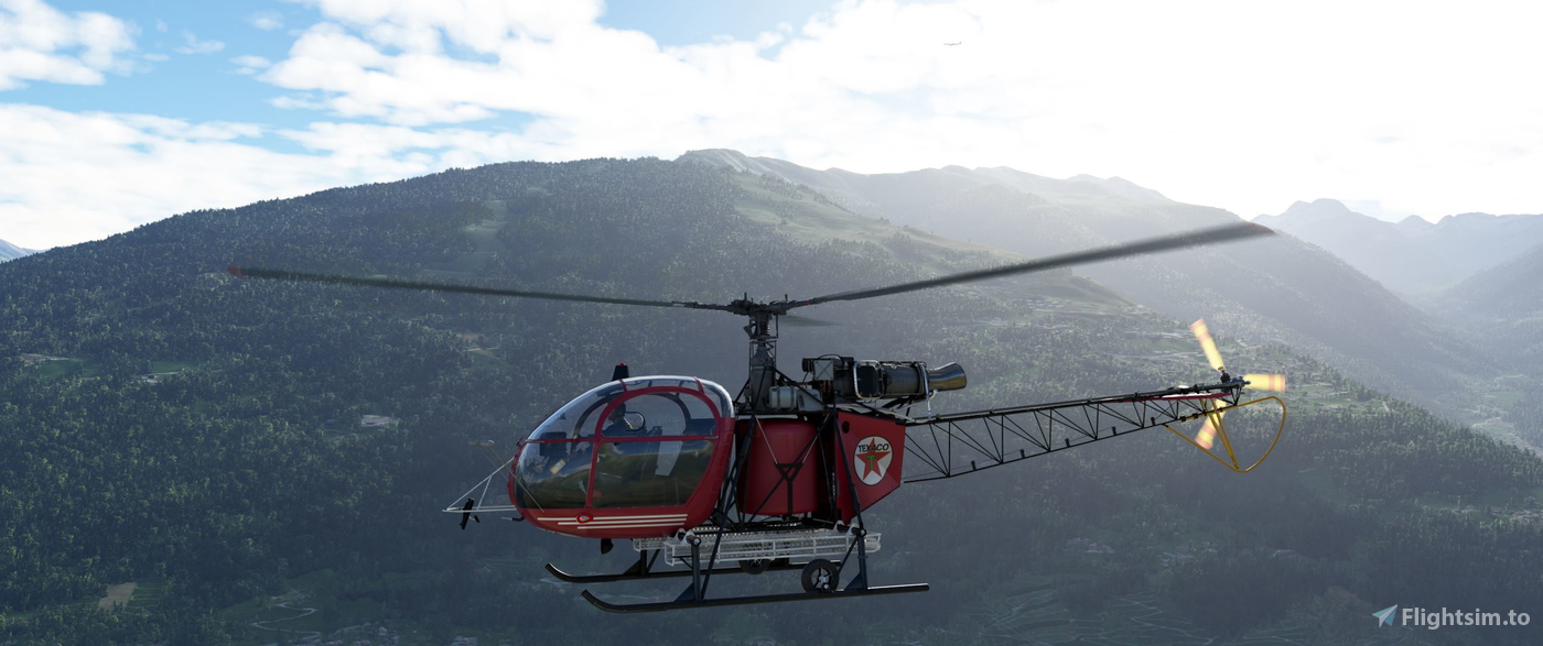 taog-lama-sa315 Texaco for Microsoft Flight Simulator | MSFS