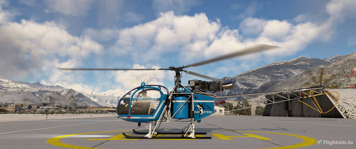 taog-lama-sa315 N315AK for Microsoft Flight Simulator | MSFS