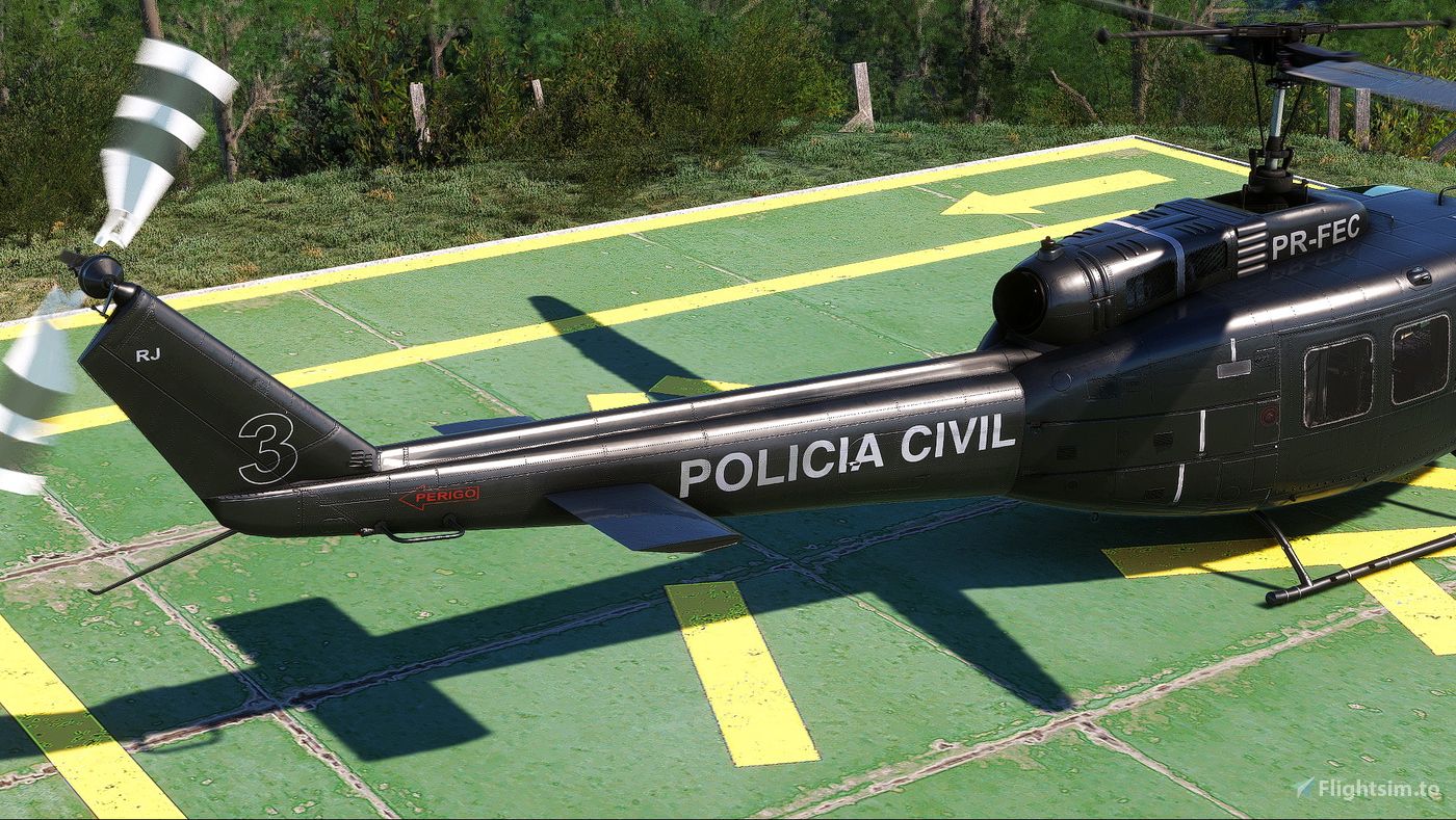 Taog's Hangar UH-1H Huey - Polícia Civil - PR-FEC for Microsoft Flight ...