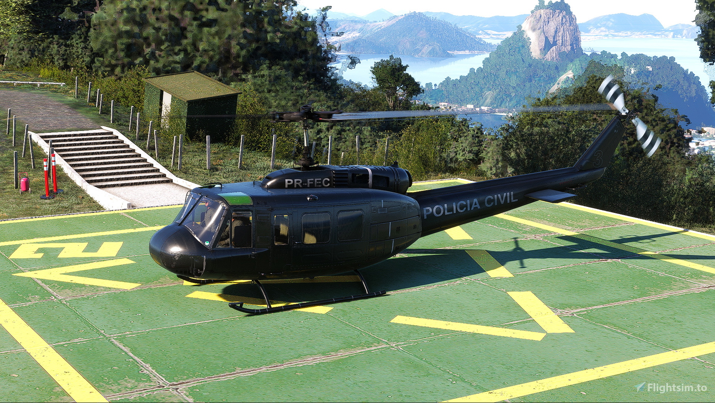 Taog's Hangar UH-1H Huey - Polícia Civil - PR-FEC for Microsoft Flight ...