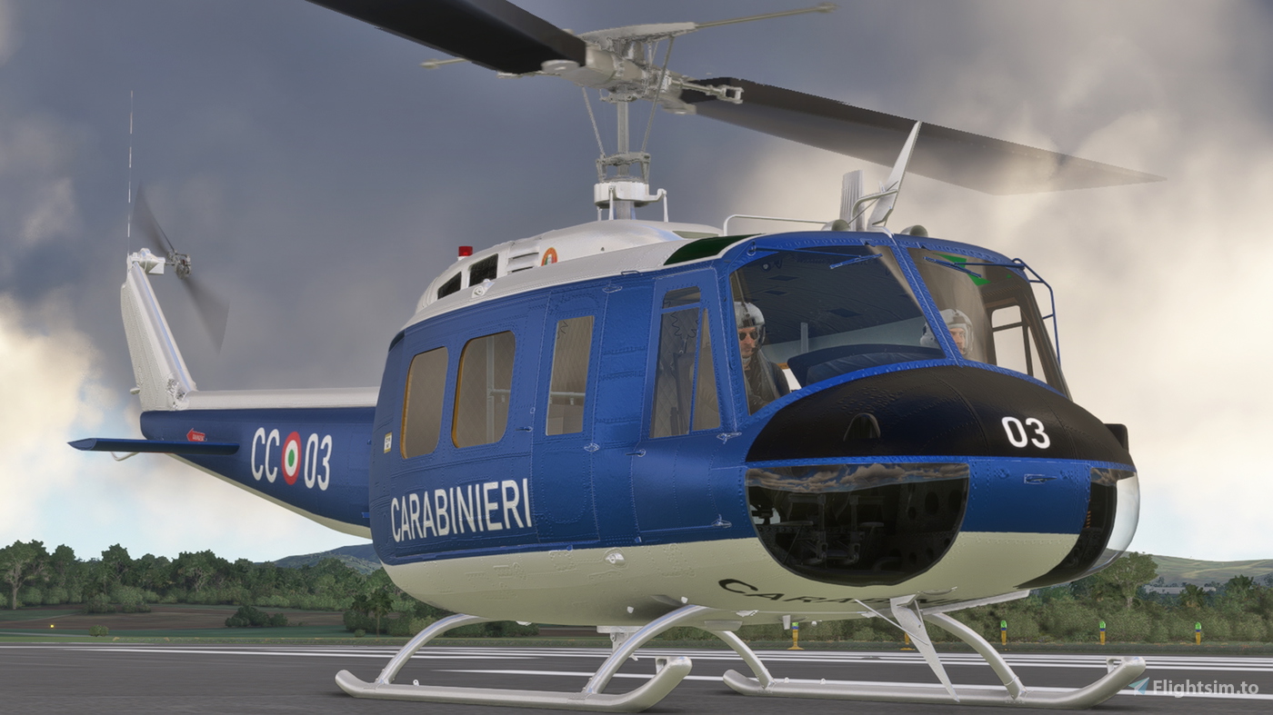 Taog44's UH-1H Huey Iroquois CARABINIERI "CC-03" for Microsoft Flight Simulator | MSFS