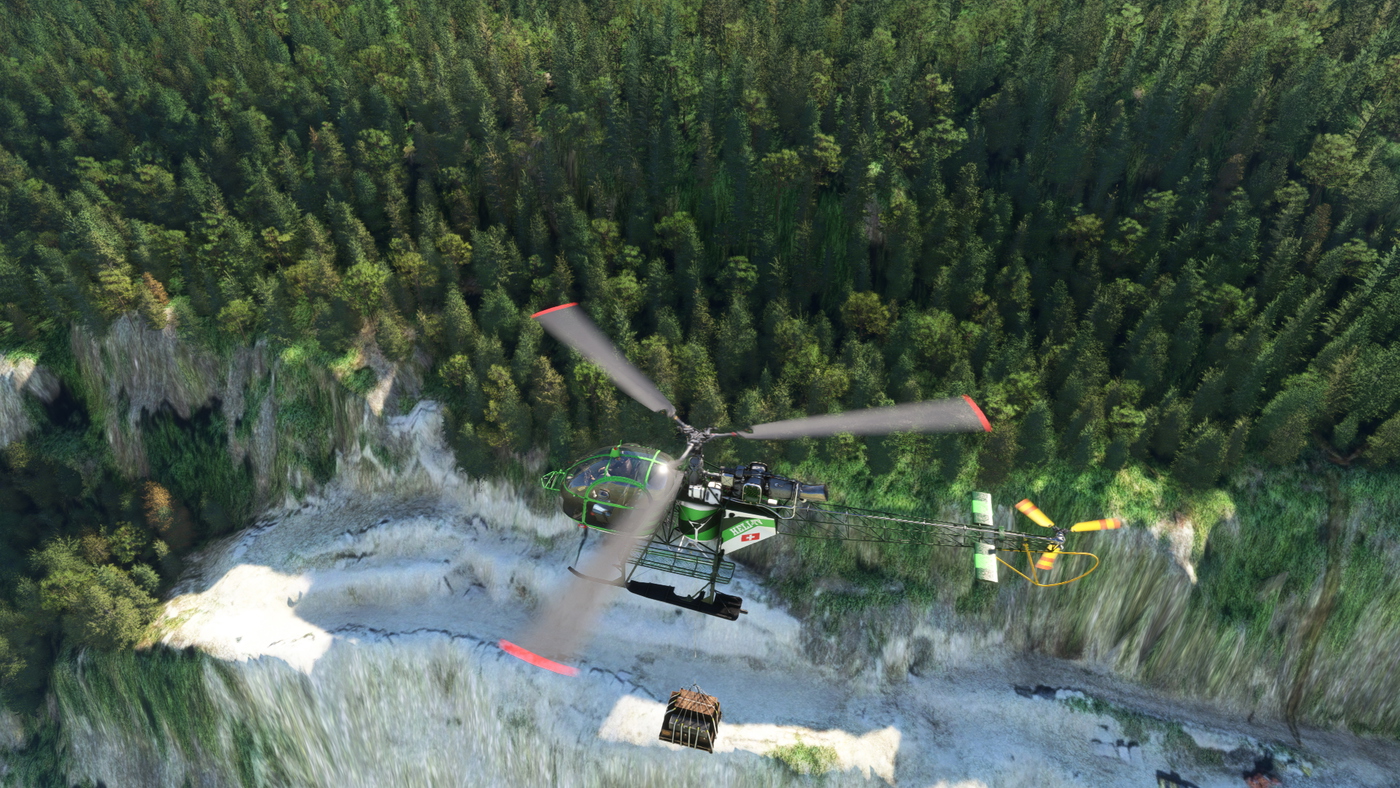 Taog's Hangar Lama SA315B Heli-TV HB-XRD for Microsoft Flight Simulator ...