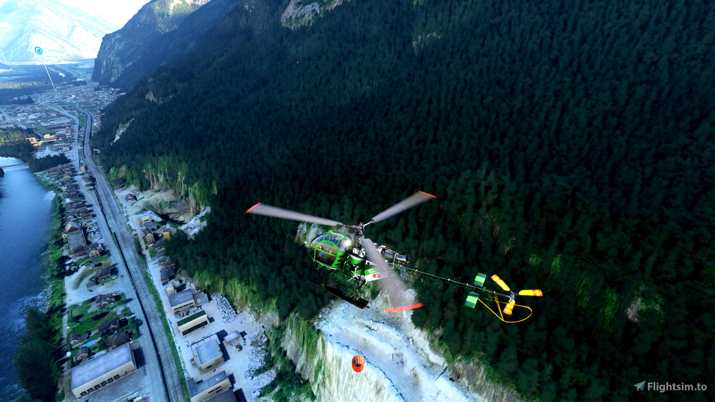 Taog's Hangar Lama SA315B Heli-TV HB-XRD for Microsoft Flight Simulator ...