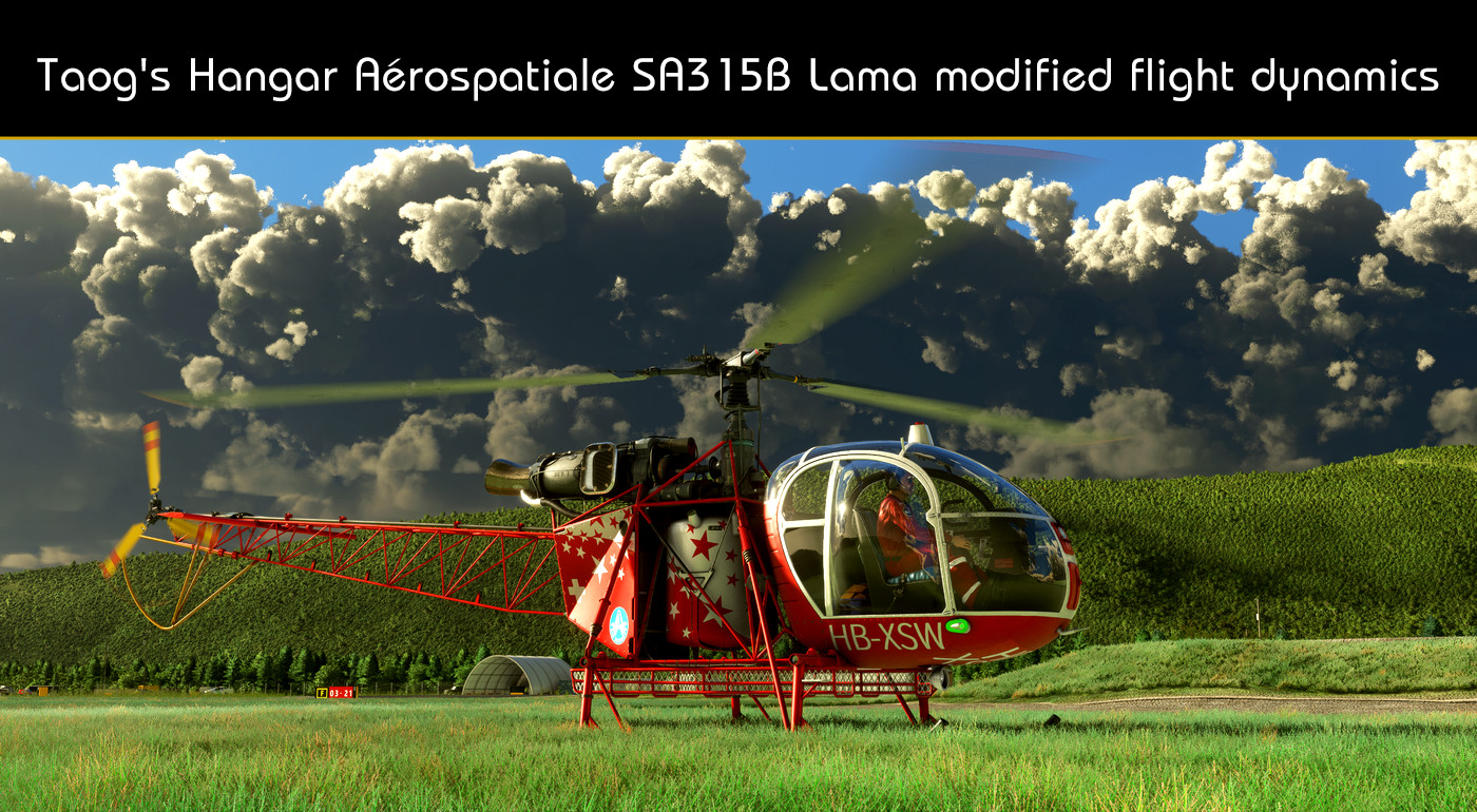 Taog's Hangar SA315B Lama new flight model - MSFS Add-on - Flightsim.to