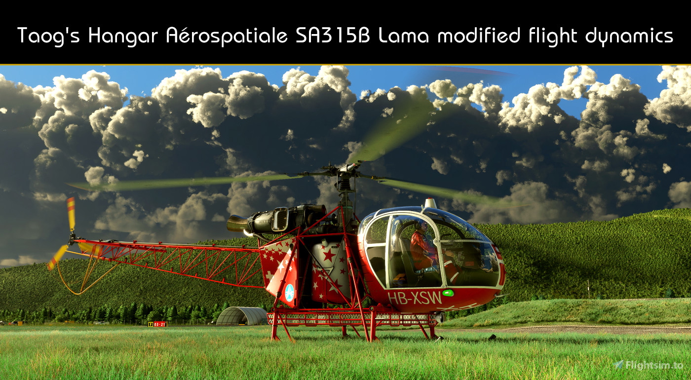 Taog's Hangar SA315B Lama new flight model for Microsoft Flight ...