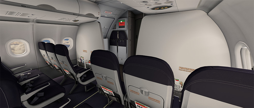 Tap Air Portugal CS-TNL Fuselage/Cabin (8k) Fenix Simulation A320v2 for ...
