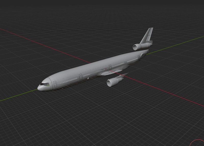 TFDi MD11 Pax version Blender file for Microsoft Flight Simulator | MSFS