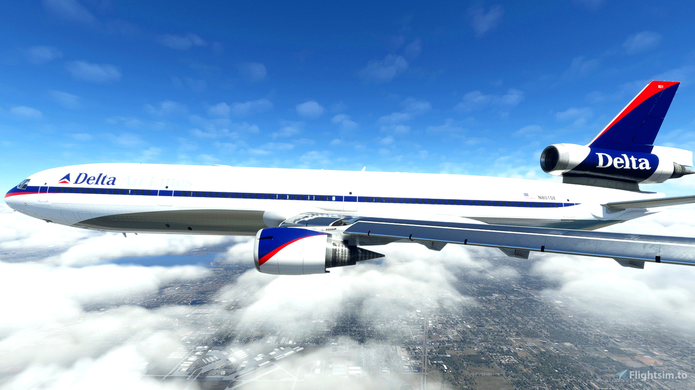 TFDi Design MD-11 /w cabin Delta Air Lines Fleet - Interim Design for ...