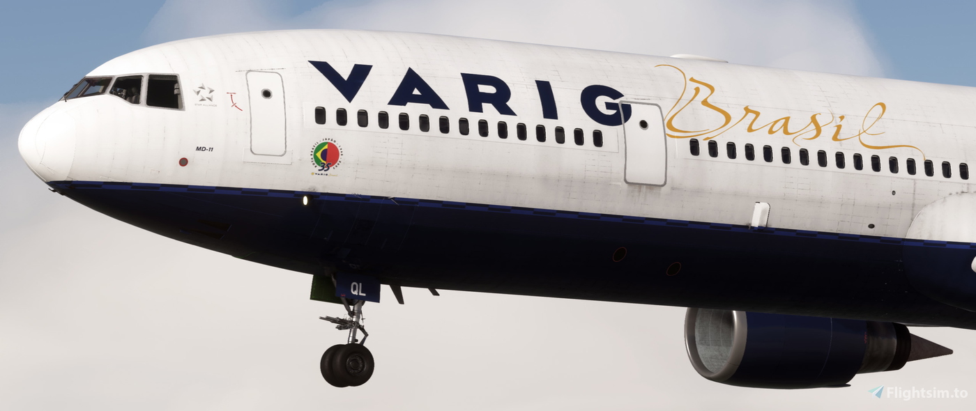 TFDi Design MD-11 VARIG Brasil PP-VQL "35 years Brazil - Japan route ...