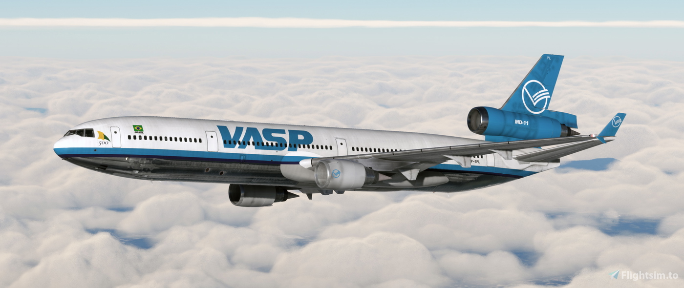 TFDi Design MD-11 VASP PP-SPL for Microsoft Flight Simulator | MSFS