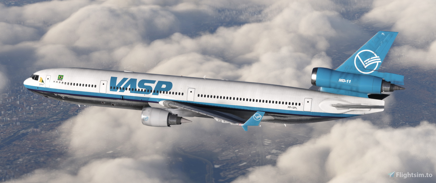 TFDi Design MD-11 VASP PP-SPL for Microsoft Flight Simulator | MSFS
