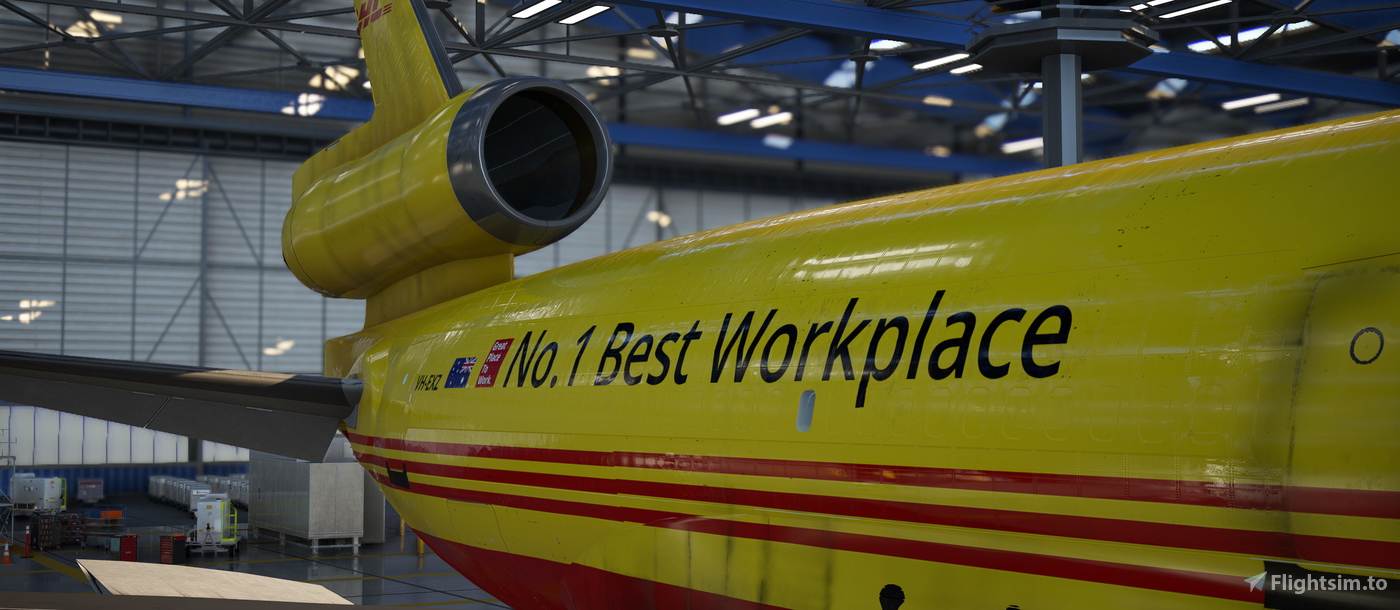 TFDi Design MD-11F | DHL No.1 Best Workplace VH-EXZ (Fictional) for ...
