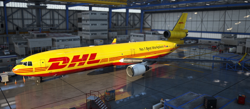 TFDi Design MD-11F | DHL No.1 Best Workplace VH-EXZ (Fictional) for ...