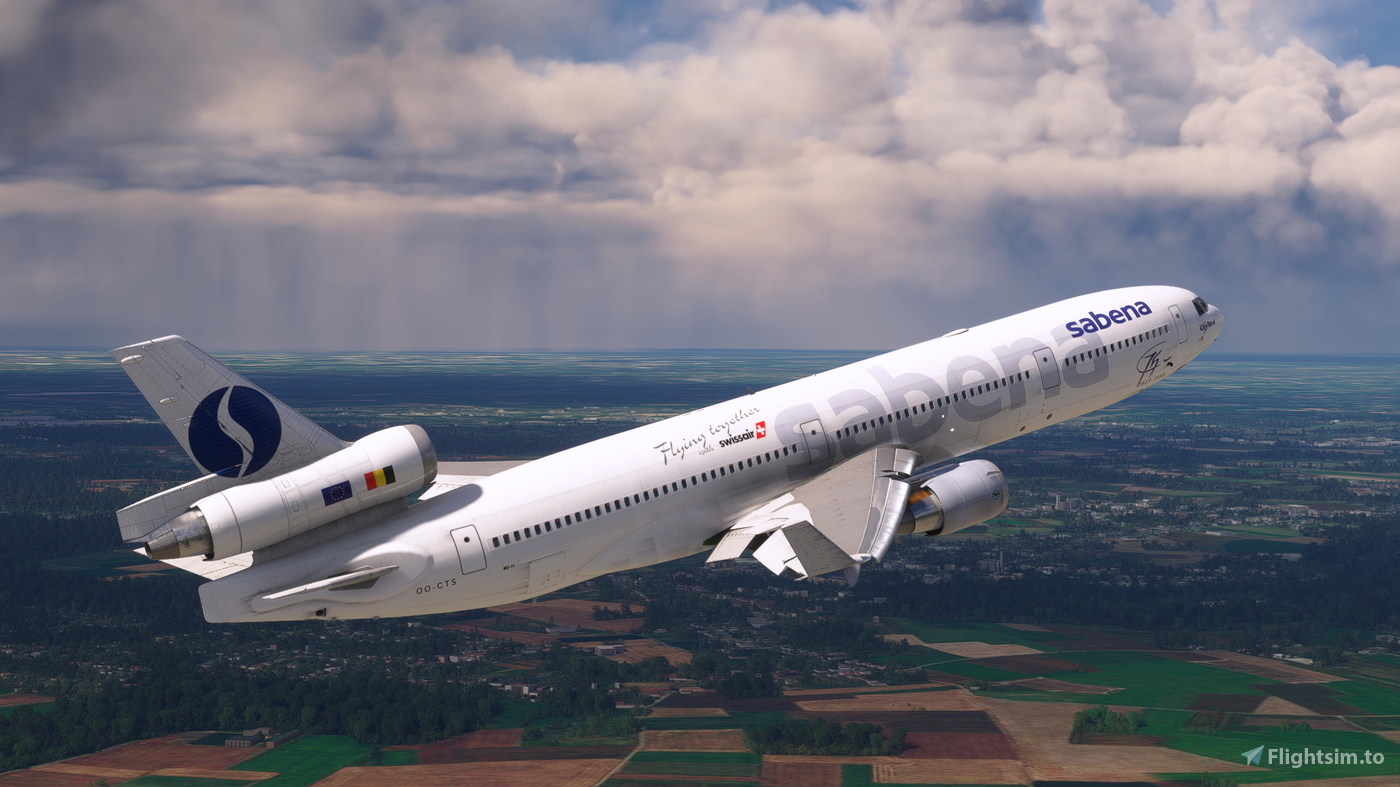 TFDI MD-11 PW Sabena 75 YEAR [OO-CTS] for Microsoft Flight Simulator | MSFS
