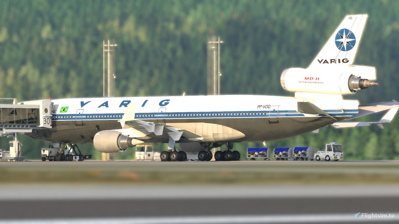 TFDI MD-11 VARIG PP-VOQ w/Cabin for Microsoft Flight Simulator | MSFS