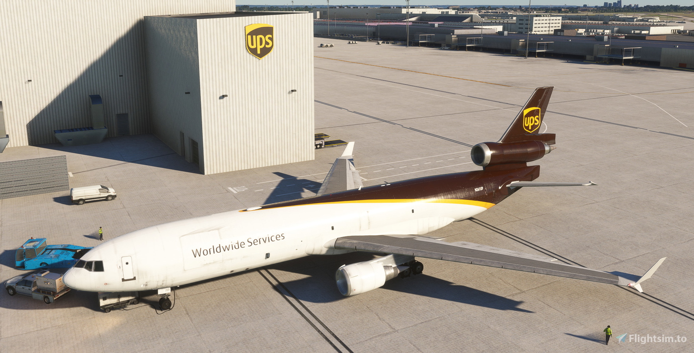 TFDI MD-11F N261UP UPS Modern Livery for Microsoft Flight Simulator | MSFS