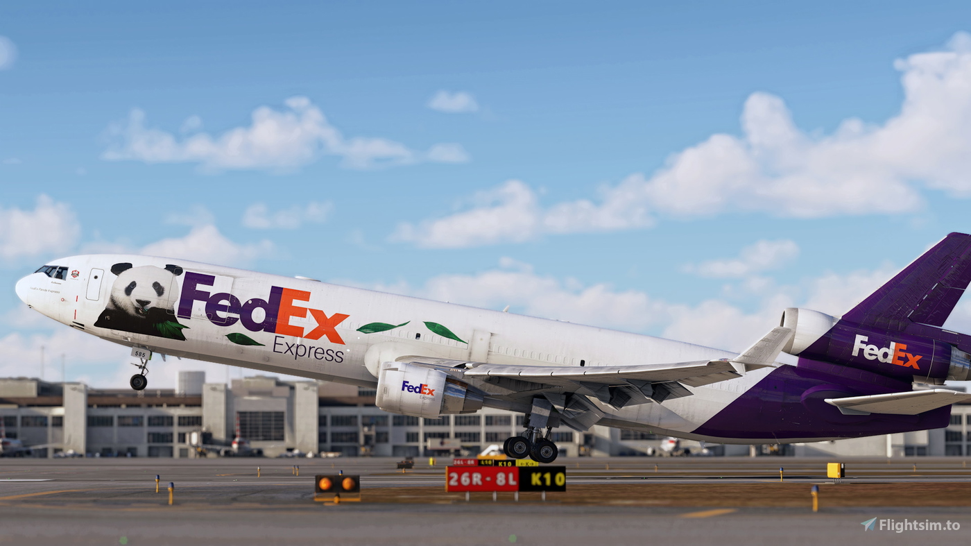 TFDI MD-11F GE FEDEX PANDA EXPRESS PACK [N585FE - N583FE ] for ...