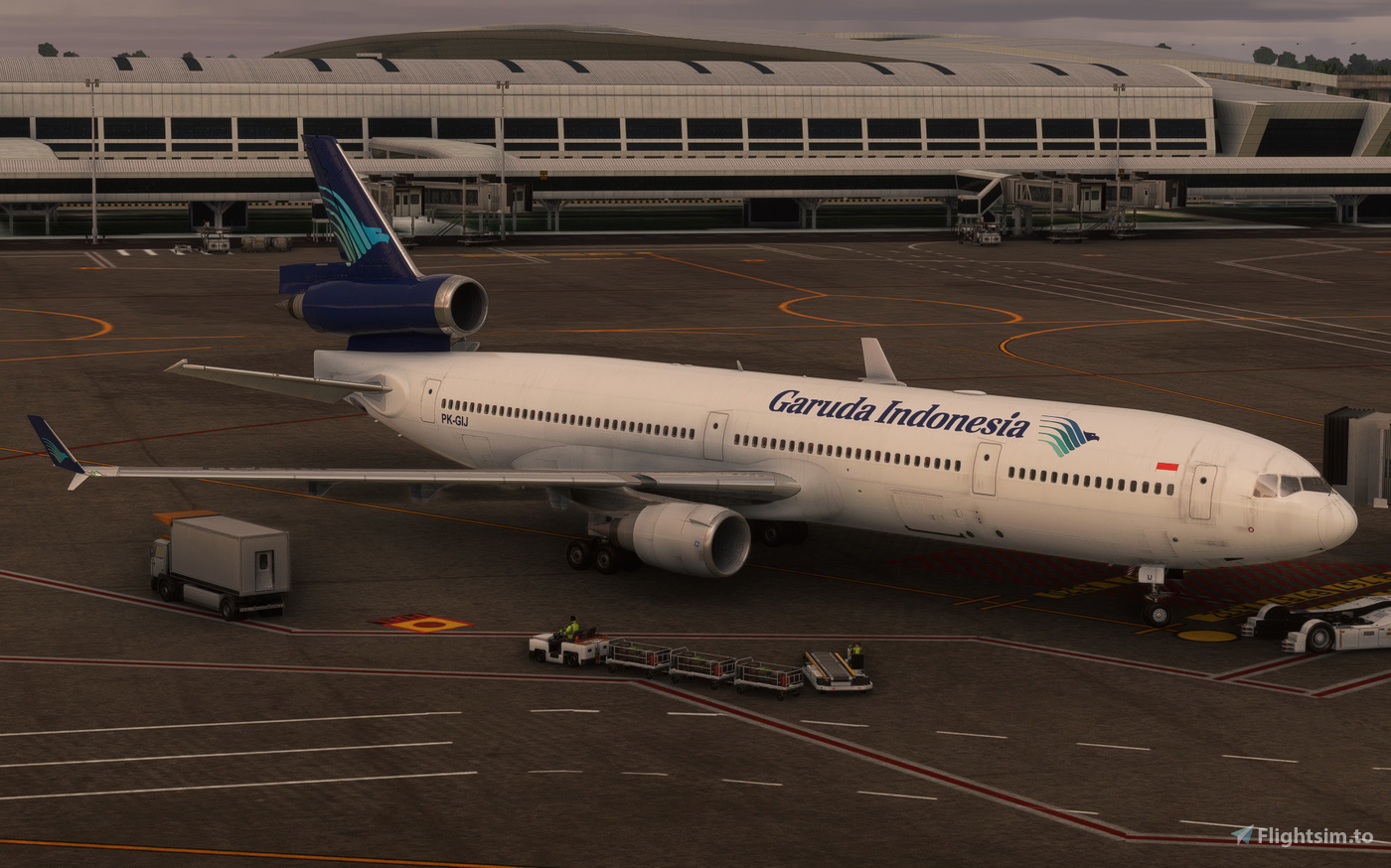 TFDI MD11 Garuda Indonesia PK-GIJ PAX GE for Microsoft Flight Simulator ...