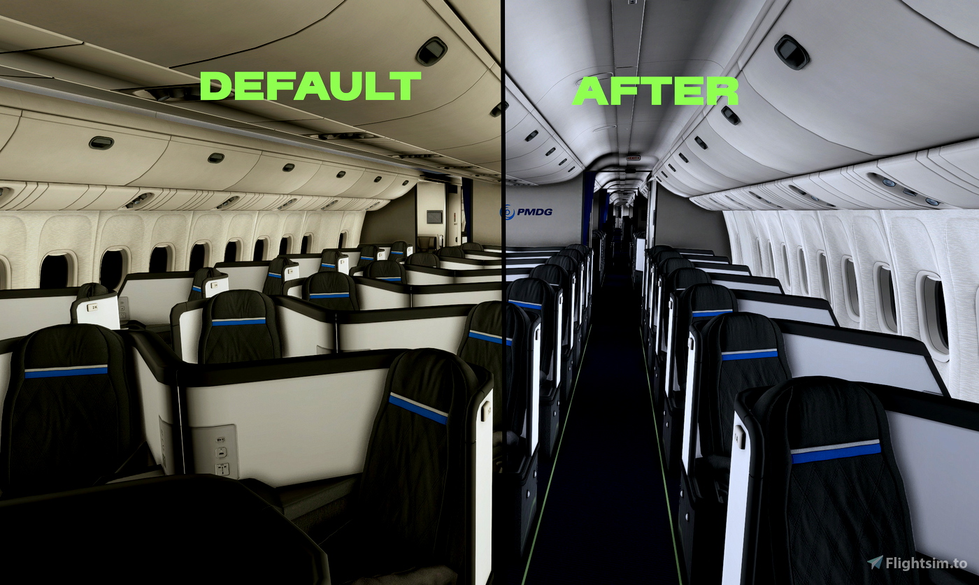 [PMDG 777-300ER] Thanzo Mod Cabin Light for Microsoft Flight Simulator ...