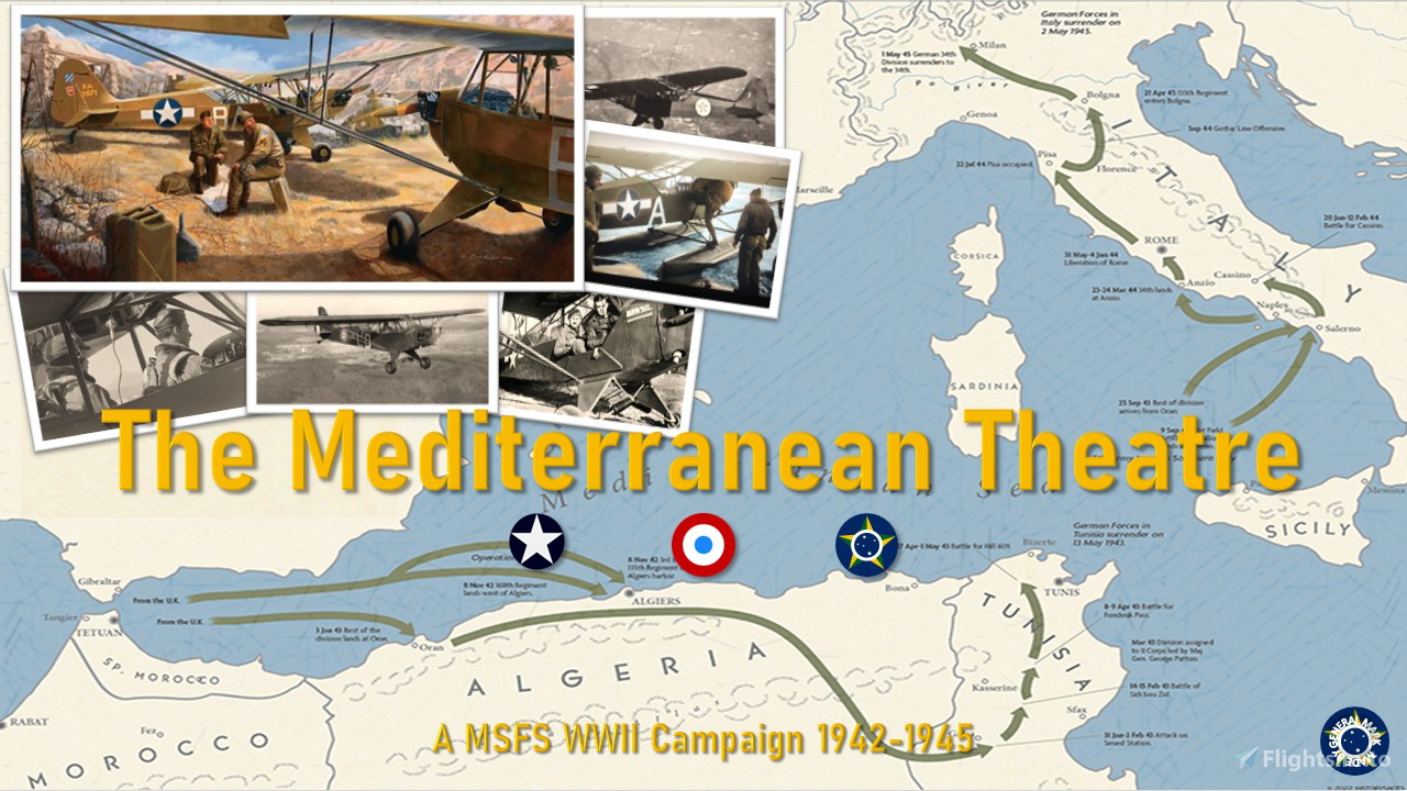 The Mediterranean Theatre - WWII Campaign with Missions and Scenery for ...