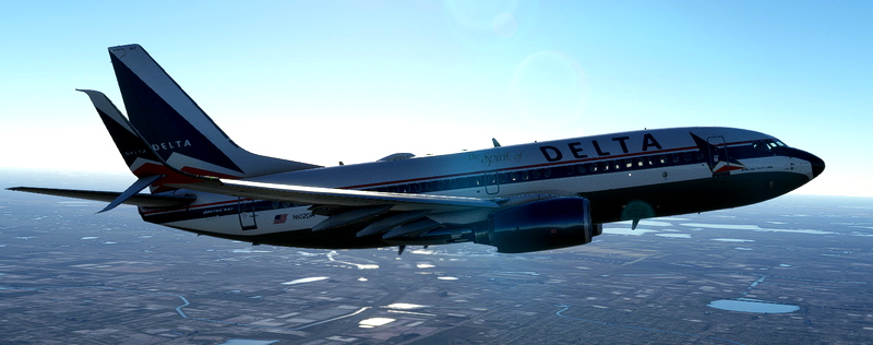 The Spirit of Delta Widget Livery 737 (scimitar winglets) for Microsoft ...