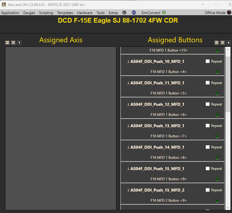 Thrustmaster MFD templates for AAO for Microsoft Flight Simulator | MSFS