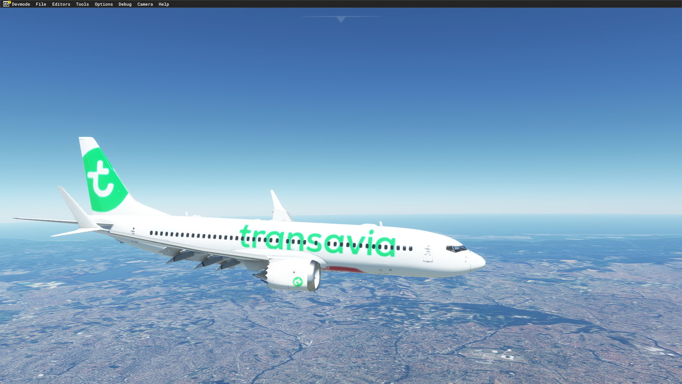 TRANSAVIA 737 MAX WITH PAINTED WINGLETS for Microsoft Flight Simulator ...