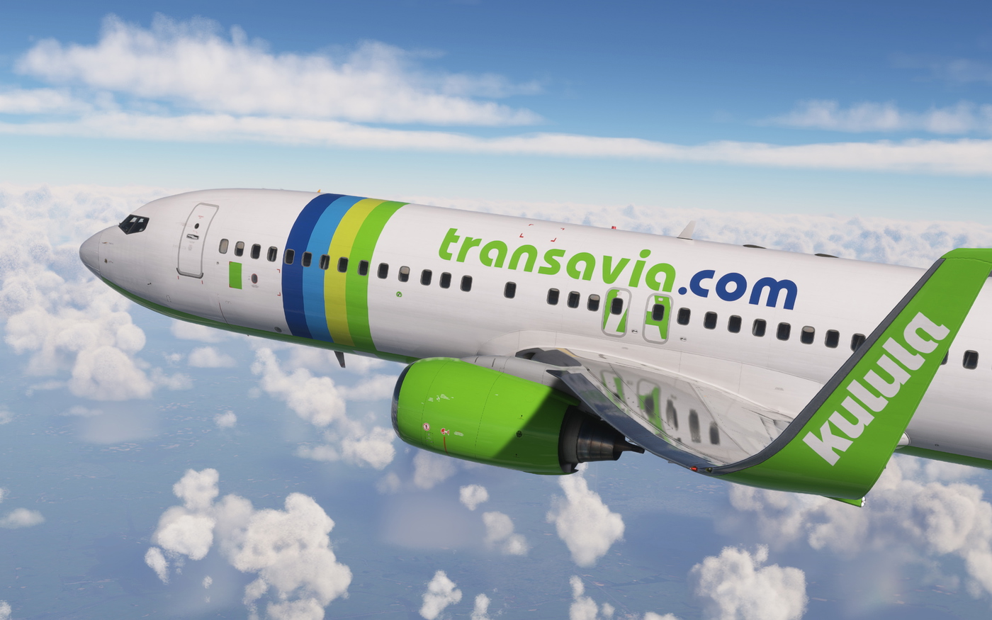 Transavia Kulula.com Hybrid Boeing 737-800 PMDG BW PH-HZA for Microsoft ...