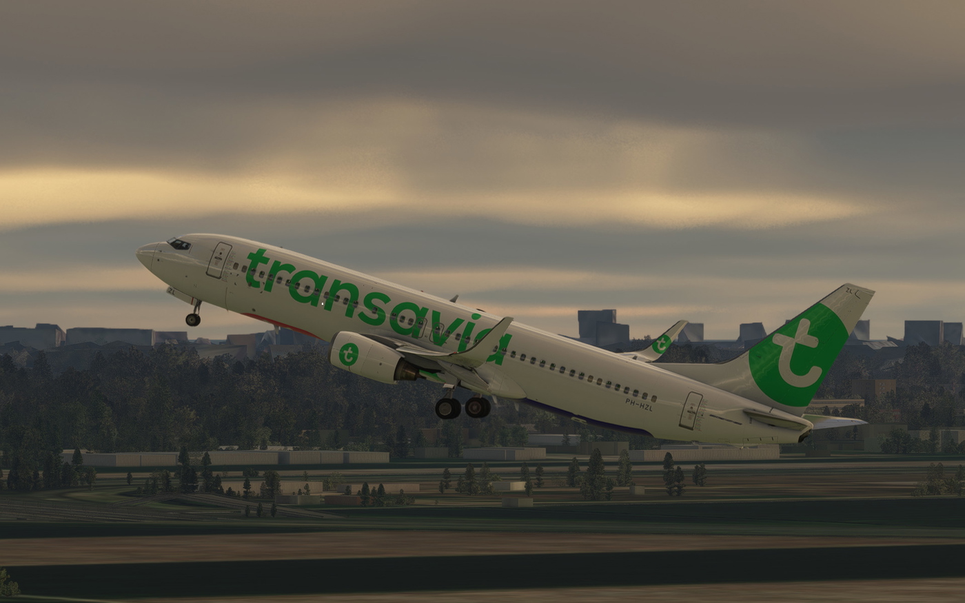 PMDG B737-800 Transavia PH-HZL + Interior 4K for Microsoft Flight ...