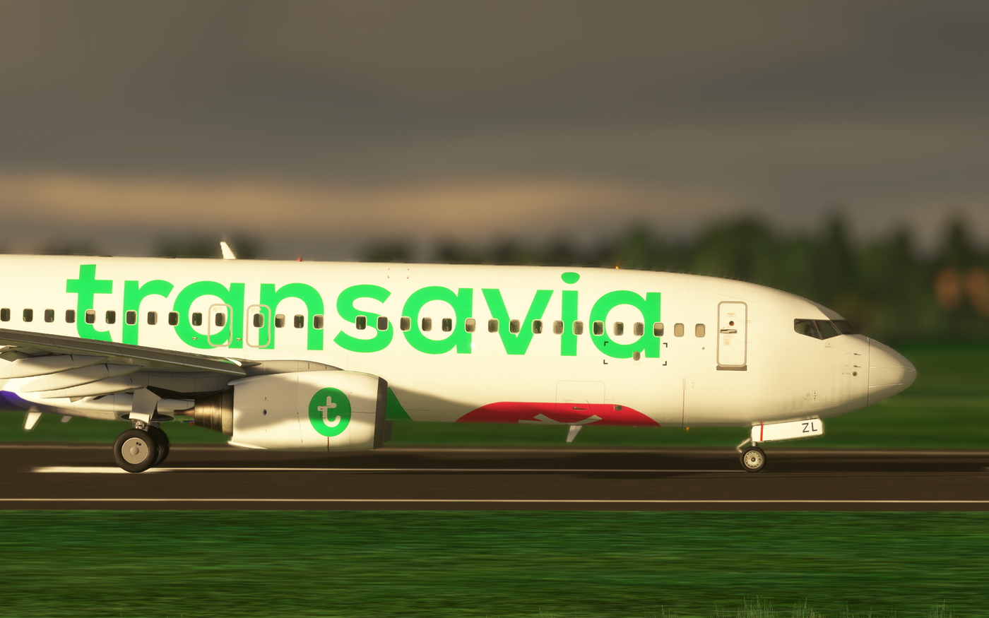 PMDG B737-800 Transavia PH-HZL + Interior 4K for Microsoft Flight ...
