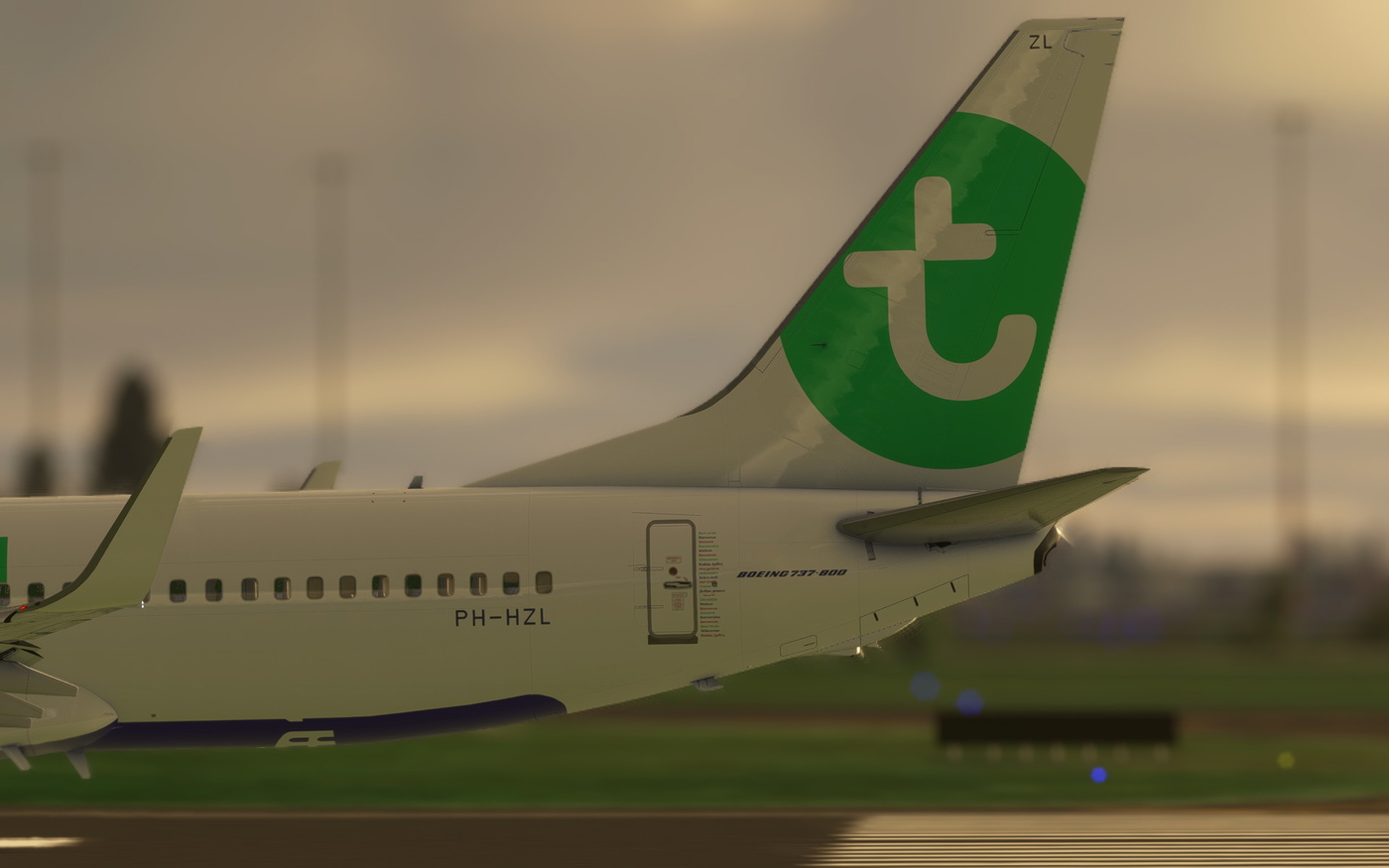 PMDG B737-800 Transavia PH-HZL + Interior 4K for Microsoft Flight ...