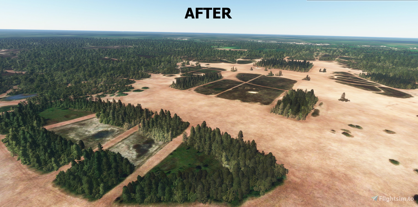 Trees in Oirschotse Heide for Microsoft Flight Simulator | MSFS