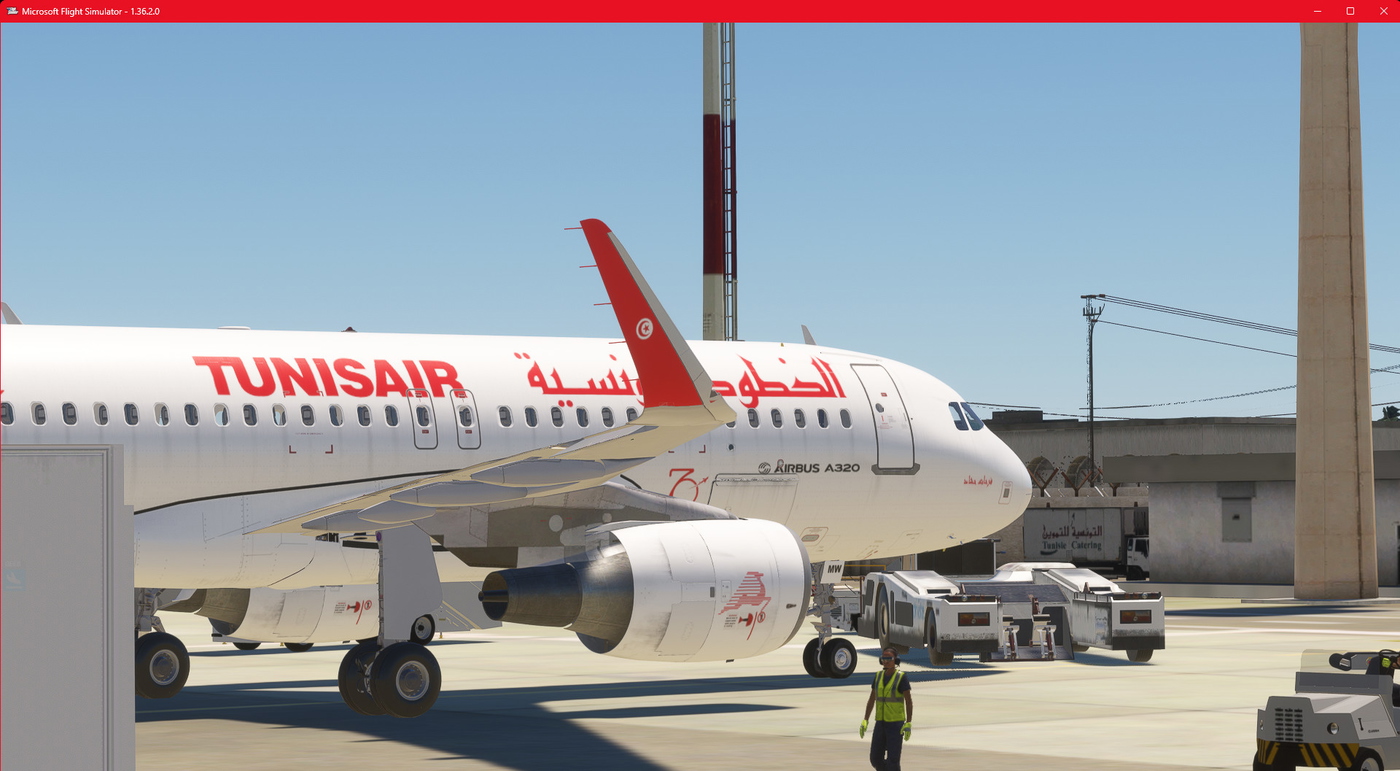 Tunisair A320-214 (SL) TS-IMW livery for LVFR A320 for Microsoft Flight ...