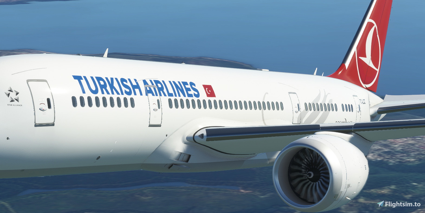 Turkish Airlines Livery for the Kuro 787-8 V2 for Microsoft Flight ...