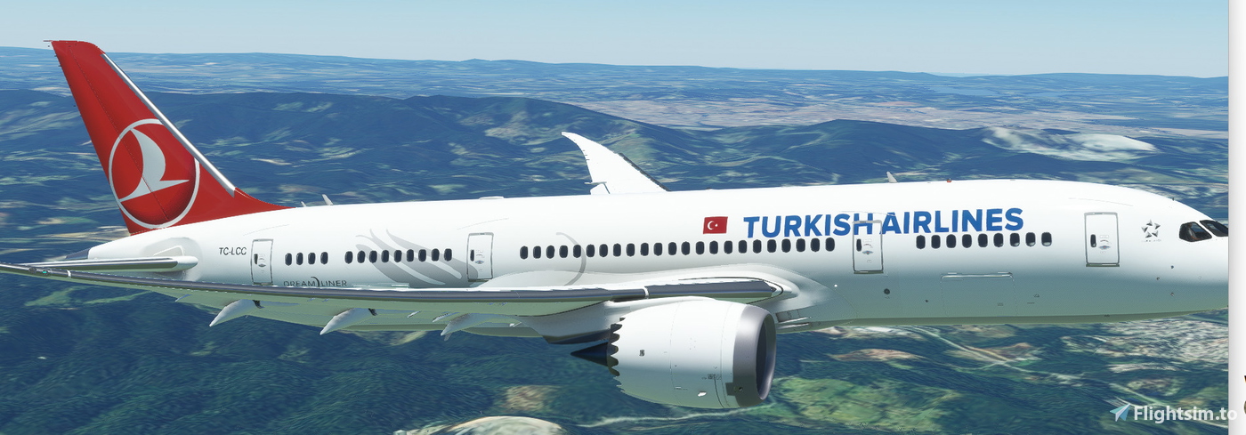 Turkish Airlines Livery for the Kuro 787-8 V2 for Microsoft Flight ...