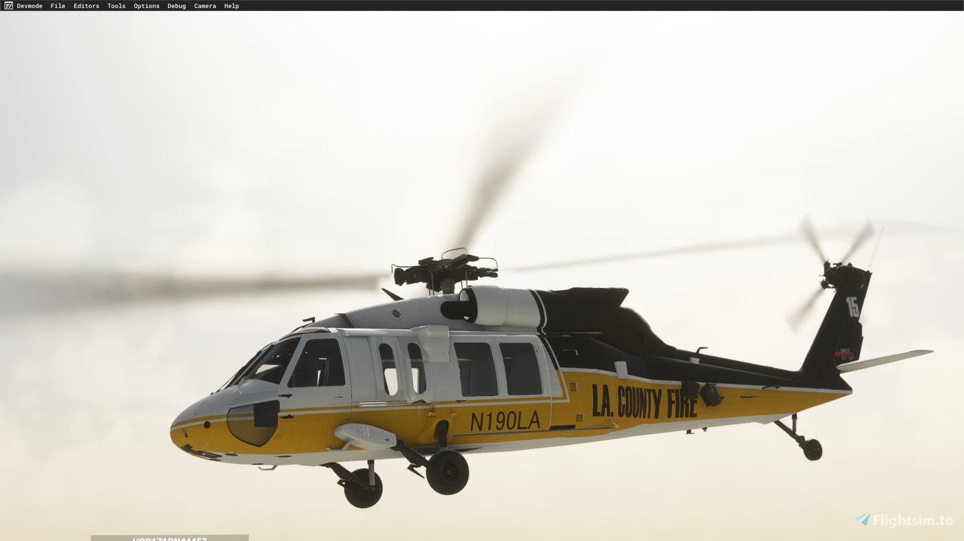 UH-60 L.A. County Fire WIP for Microsoft Flight Simulator | MSFS