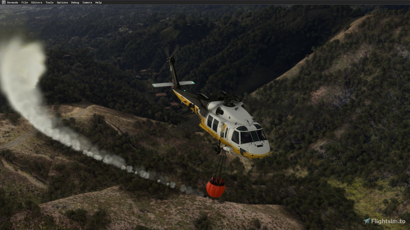 UH-60 L.A. County Fire WIP for Microsoft Flight Simulator | MSFS