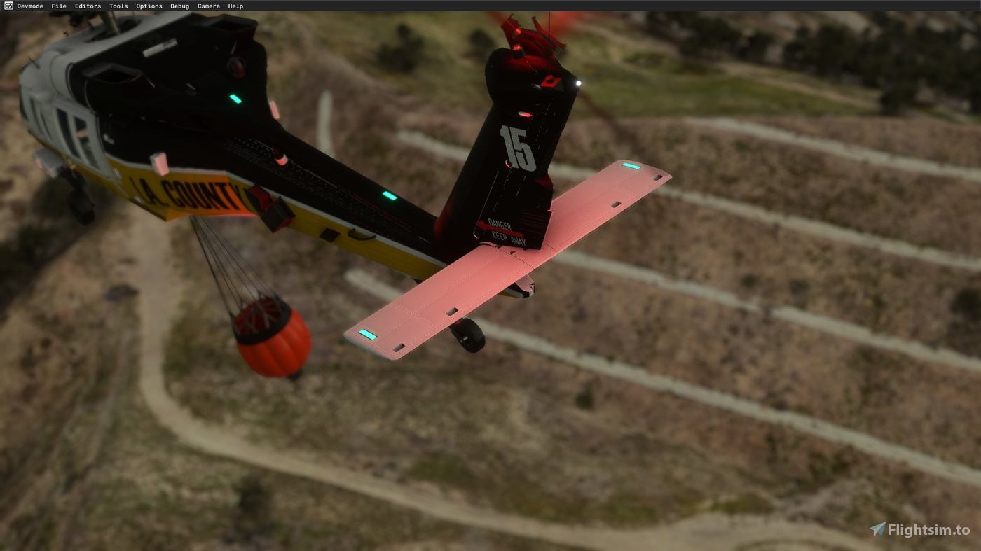UH-60 L.A. County Fire WIP for Microsoft Flight Simulator | MSFS