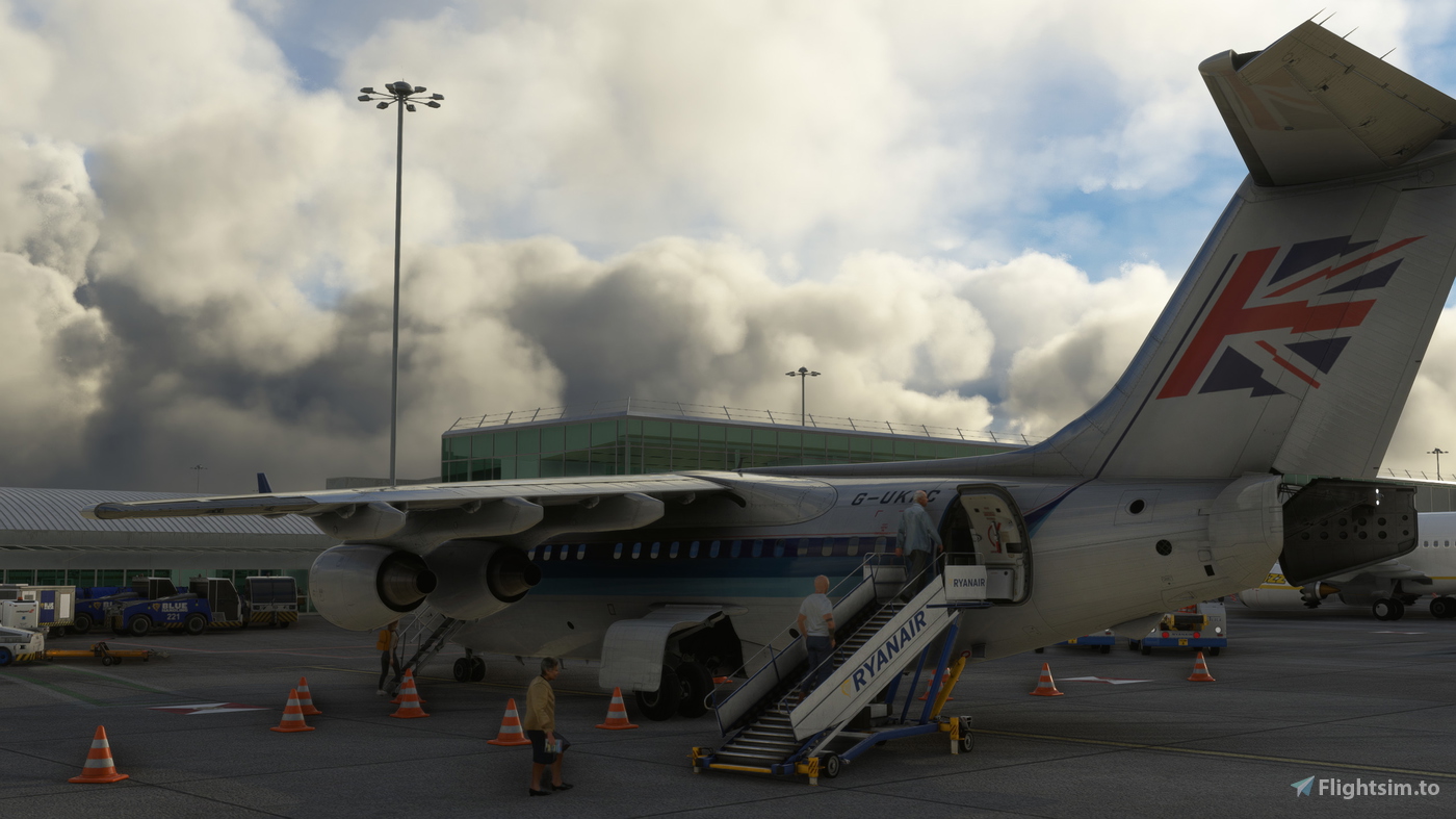 UK954 EGSS to LFPG WITH REAL ATC AUDIO for Microsoft Flight Simulator ...