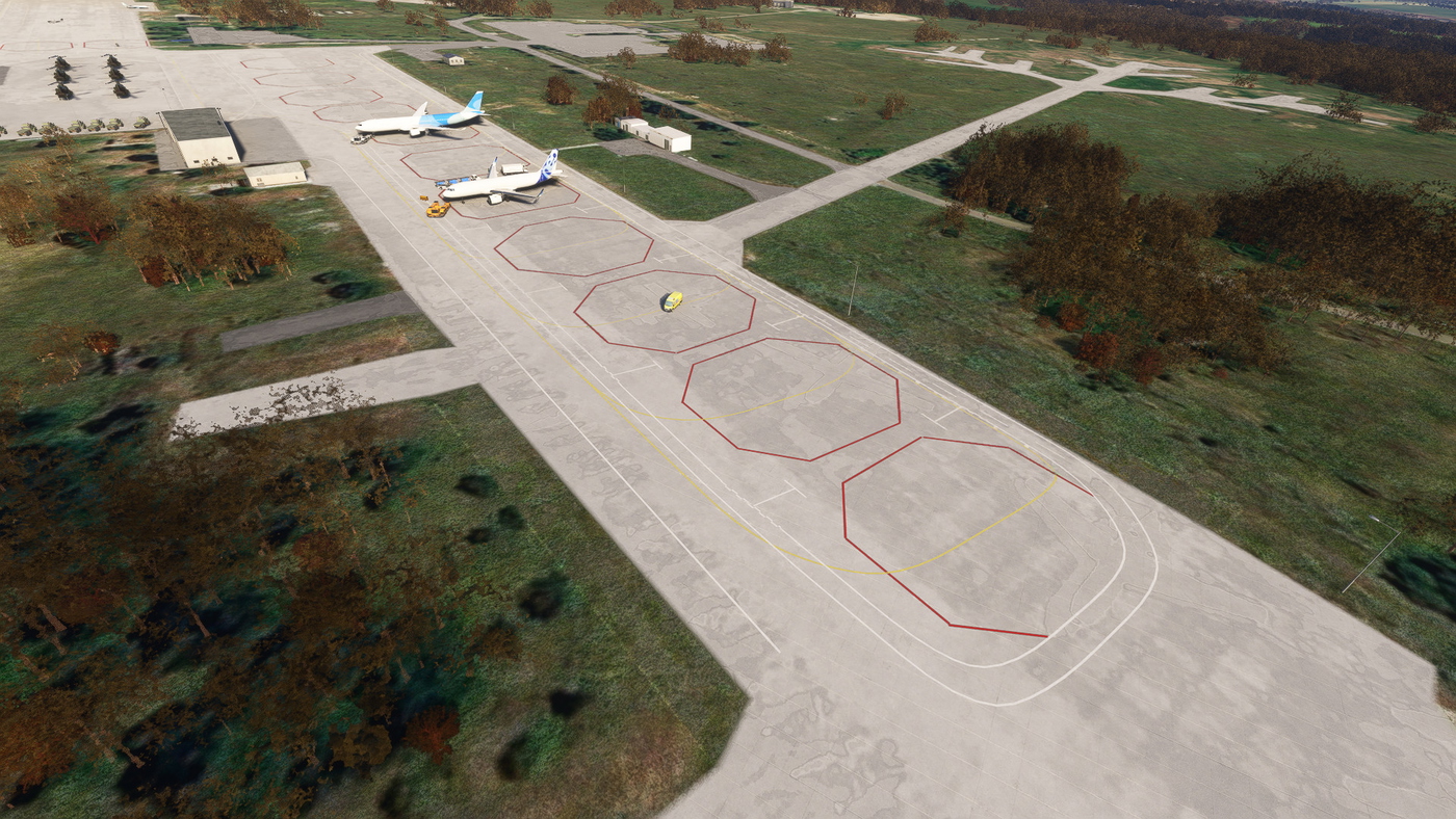 UKDE-Correct parking with markings for Microsoft Flight Simulator | MSFS