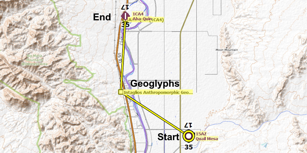 Ultralight Sightseeing - California - Blythe - Intaglios ...