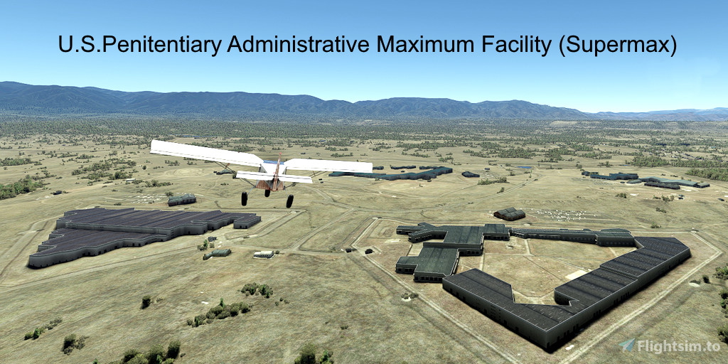 Ultralight Sightseeing - Colorado - Supermax Prison for Microsoft Flight Simulator | MSFS