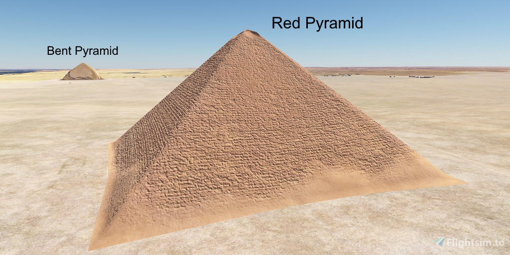 Ultralight Sightseeing - Egypt - Giza - Pyramid of Djoser - Red Pyramid - Bent Pyramid pour ...