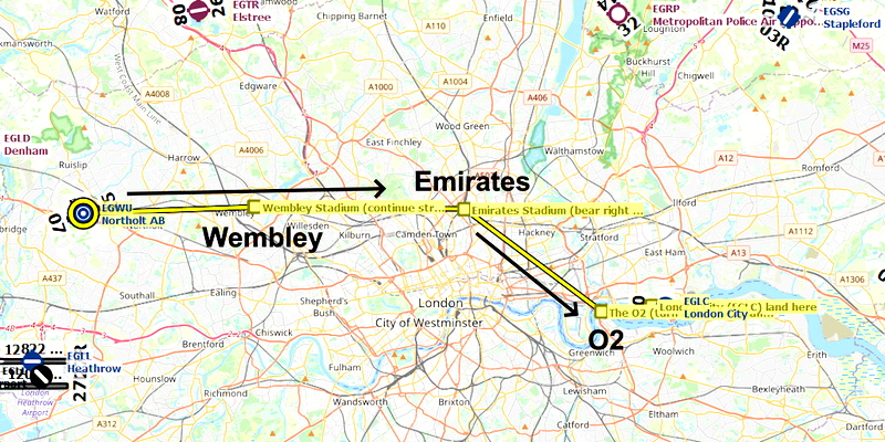 Ultralight Sightseeing - England - London - Wembley Stadium - Emirates ...