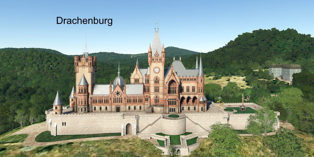 Ultralight Sightseeing - Germany - Bonn - Drachenfels Castle ...