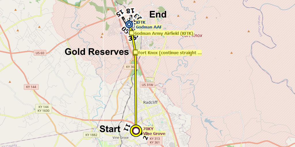 Fort Knox Range Map Fort Knox, U.S. Bullion Depository In Fort Knox,