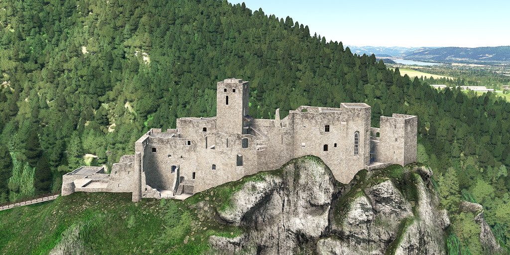 Ultralight Sightseeing - Slovakia - Strecno Castle - Scenic Mountain ...