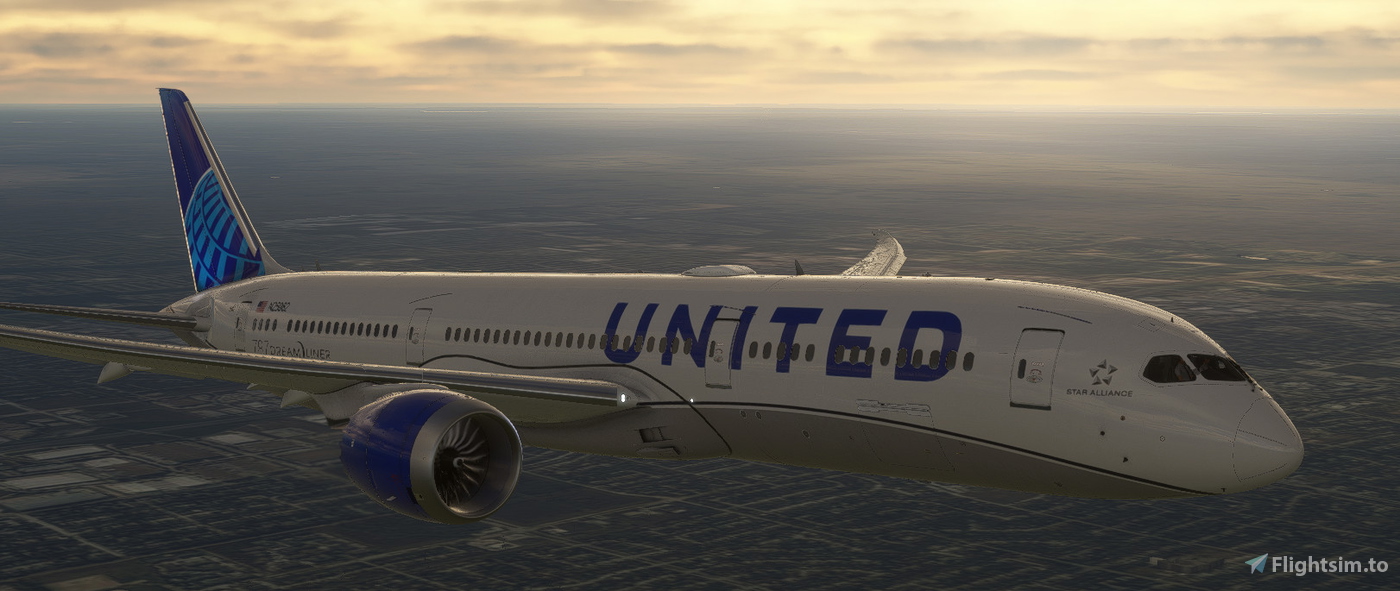 UNITED AIRLINES 787-9 [4K] N25982 for Microsoft Flight Simulator | MSFS