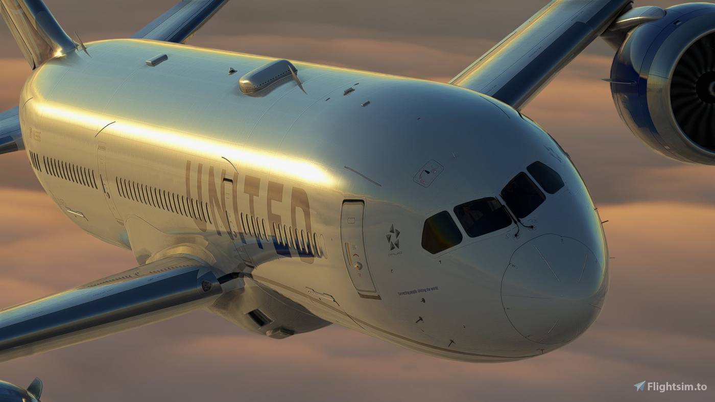 United Airlines N19986 | Boeing 787-9 | (8K + 4K) for Microsoft Flight ...